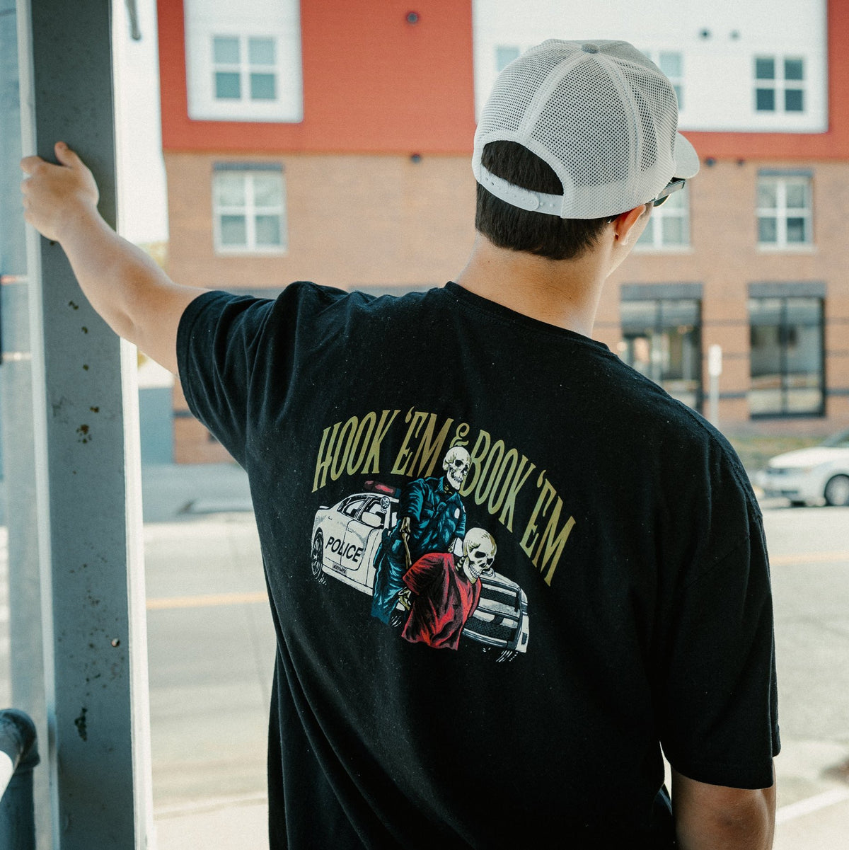 Hook 'Em & Book 'Em - Tee – WORKMAN