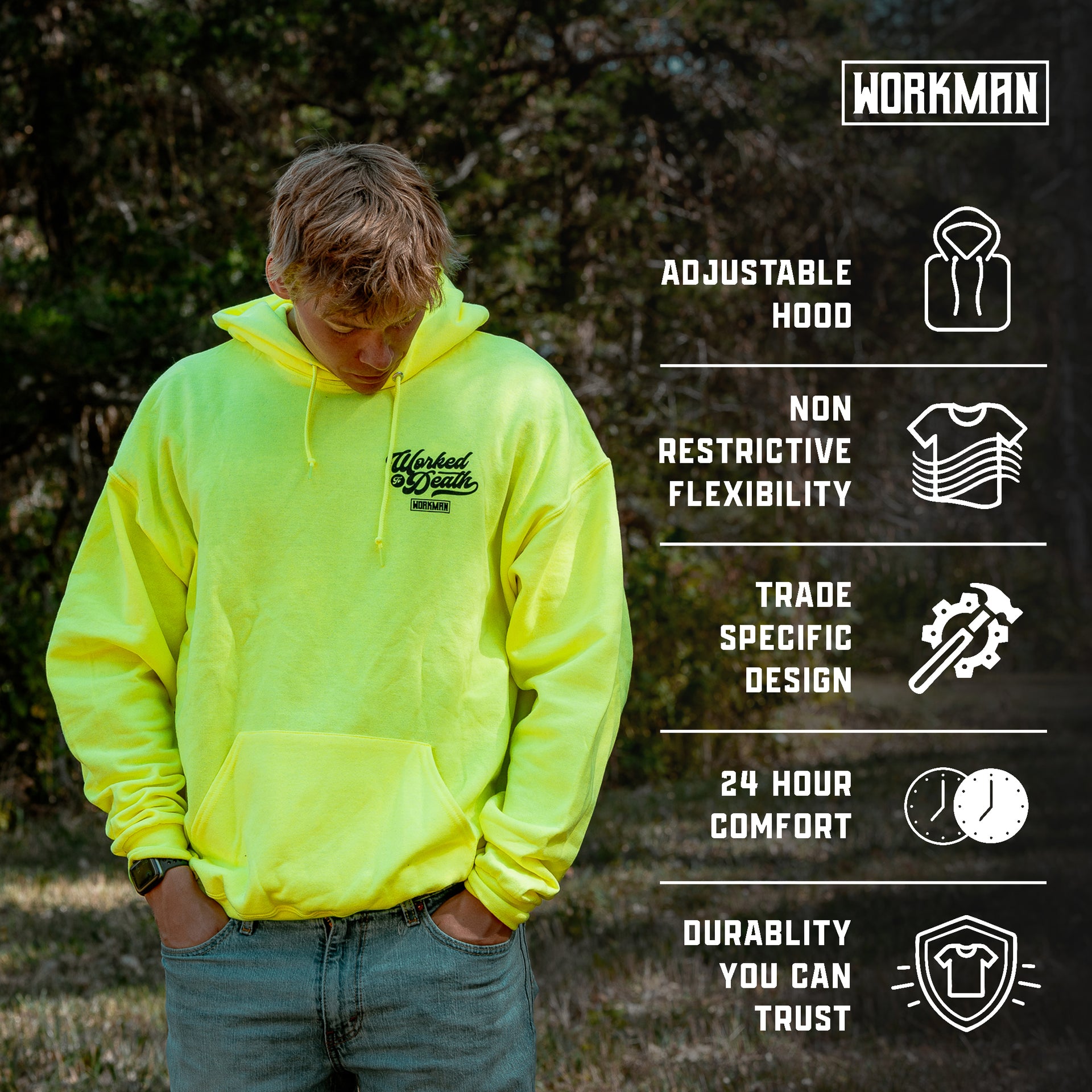 Shake Hands With Danger - Tee (Hi-Vis) – WORKMAN