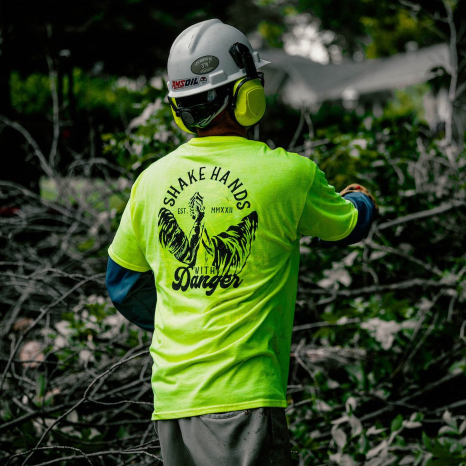 Shake Hands With Danger - Tee (Hi-Vis) – WORKMAN