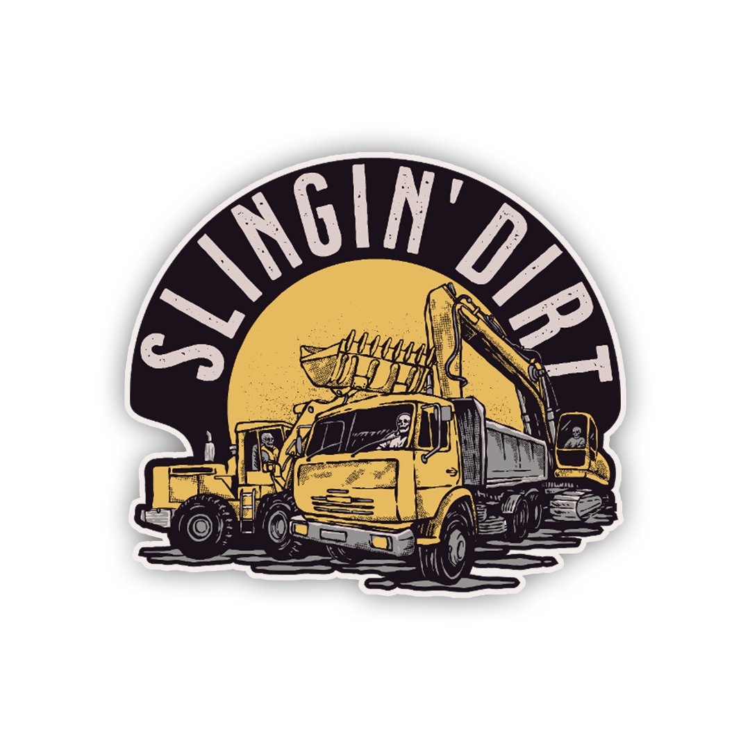 Slingin' Dirt - Sticker - Workman Trading Co.